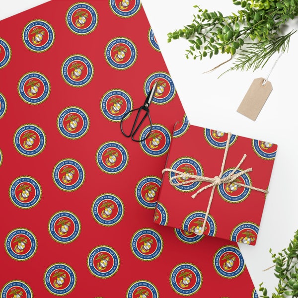 Usmc Wrapping Paper - Etsy