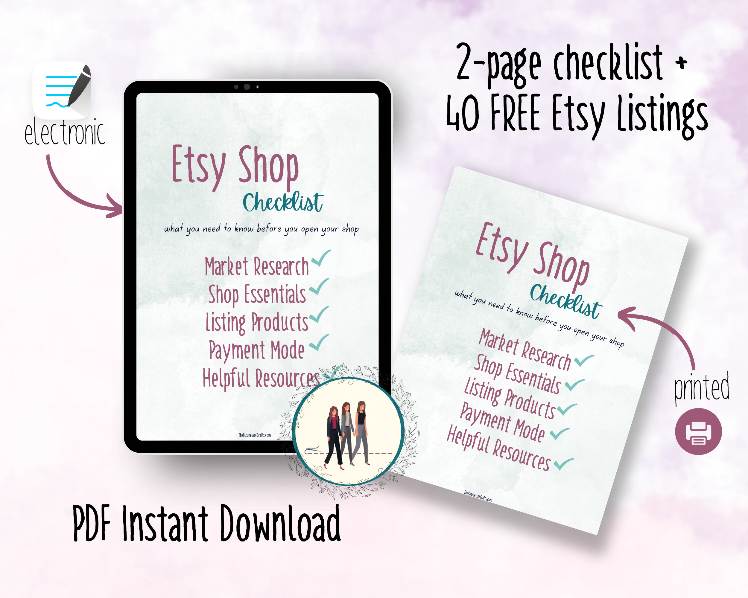 How to Open an Etsy Shop Checklist, Free Etsy Listings, Etsy 101, Etsy ...
