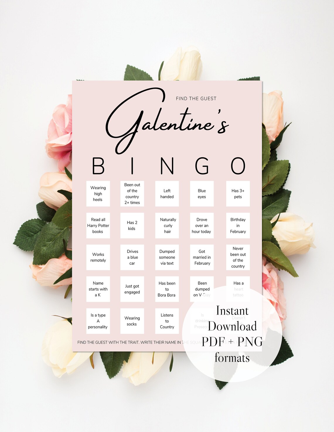 Valentine's Day - Valentine's Day Bingo Game - Instant Download - Etsy