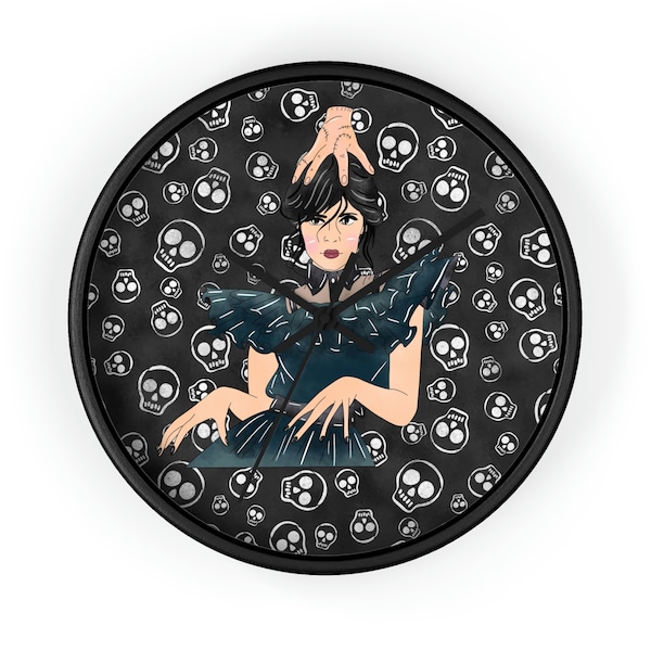 Wednesday Addams Clock - Etsy