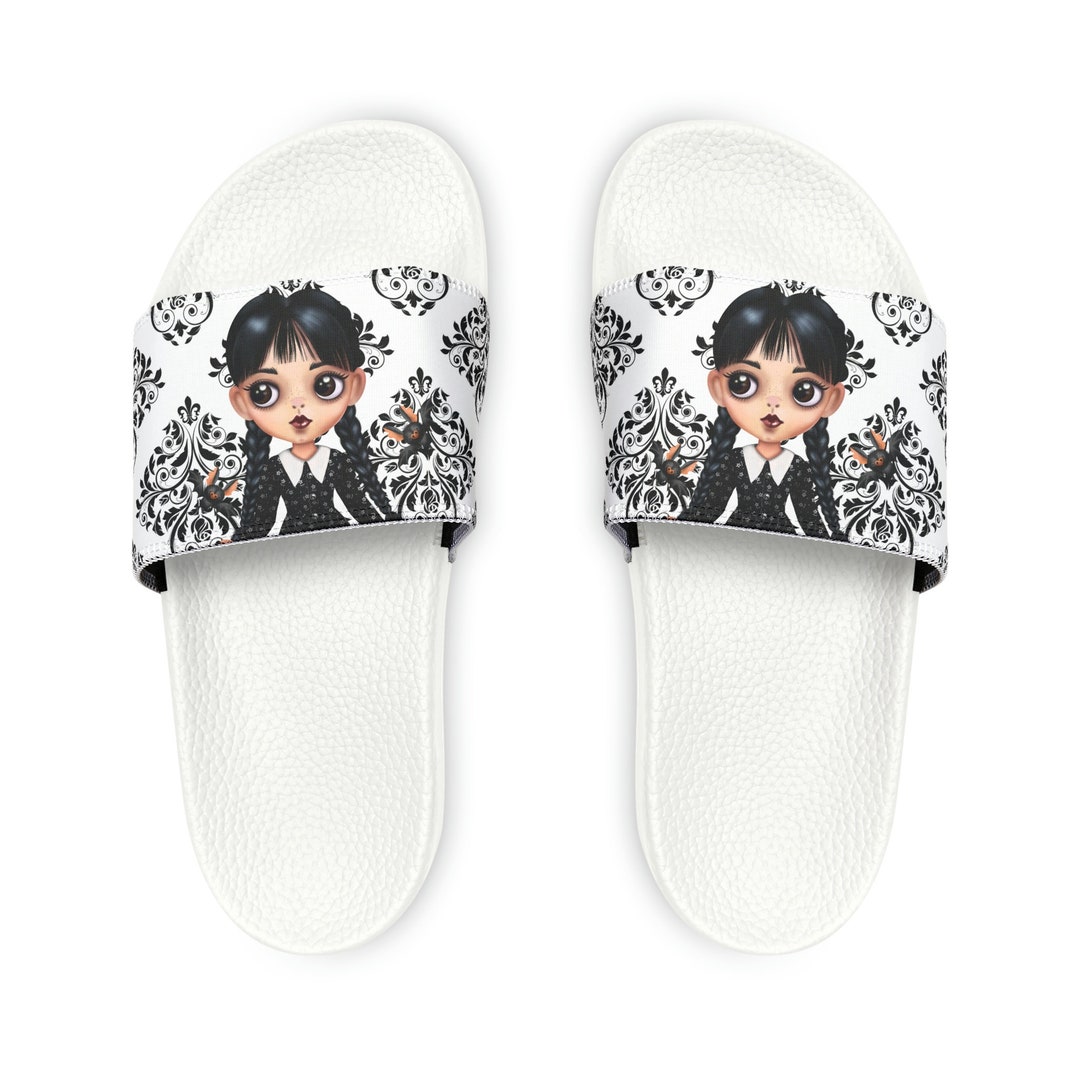 Wednesday Addams Jenna Ortega Sandals Wednesday Addams Flip - Etsy