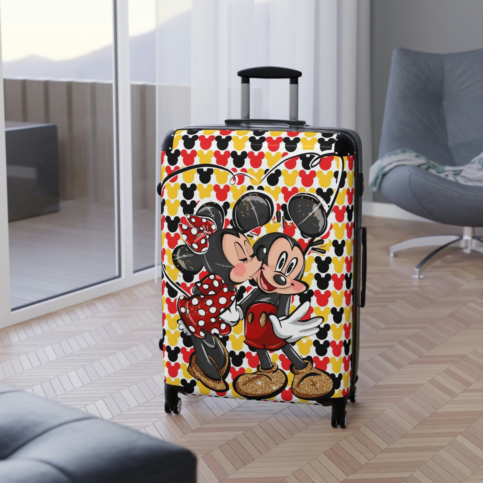 Mickey Mouse, Mickey Mouse Luggage, Minnie And Mickey Mouse