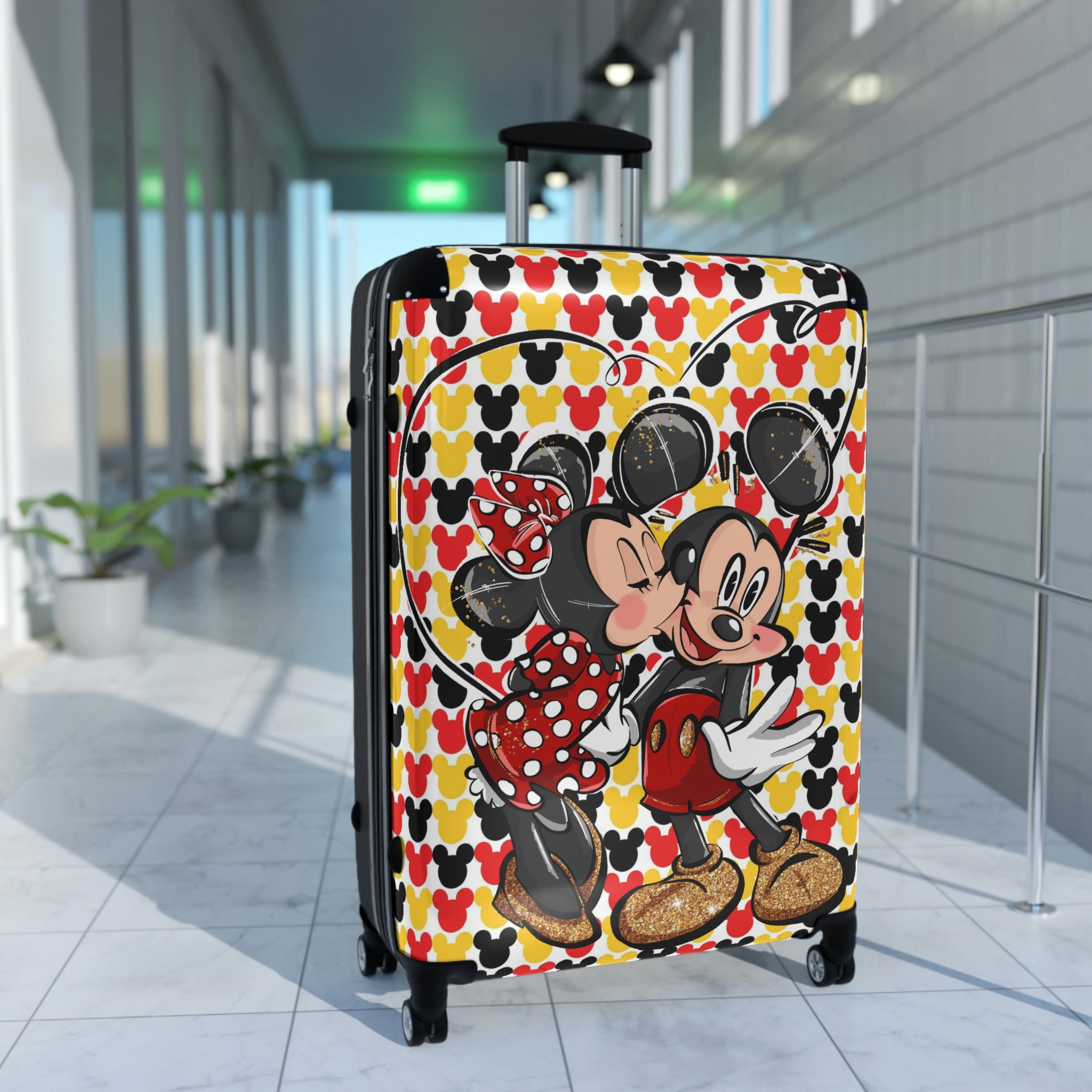 Mickey Mouse, Mickey Mouse Luggage, Minnie And Mickey Mouse