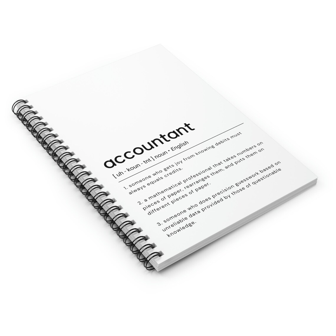 Funny Accountant Definition Notebook Accountant Gift Tax Gift CPA Gift ...