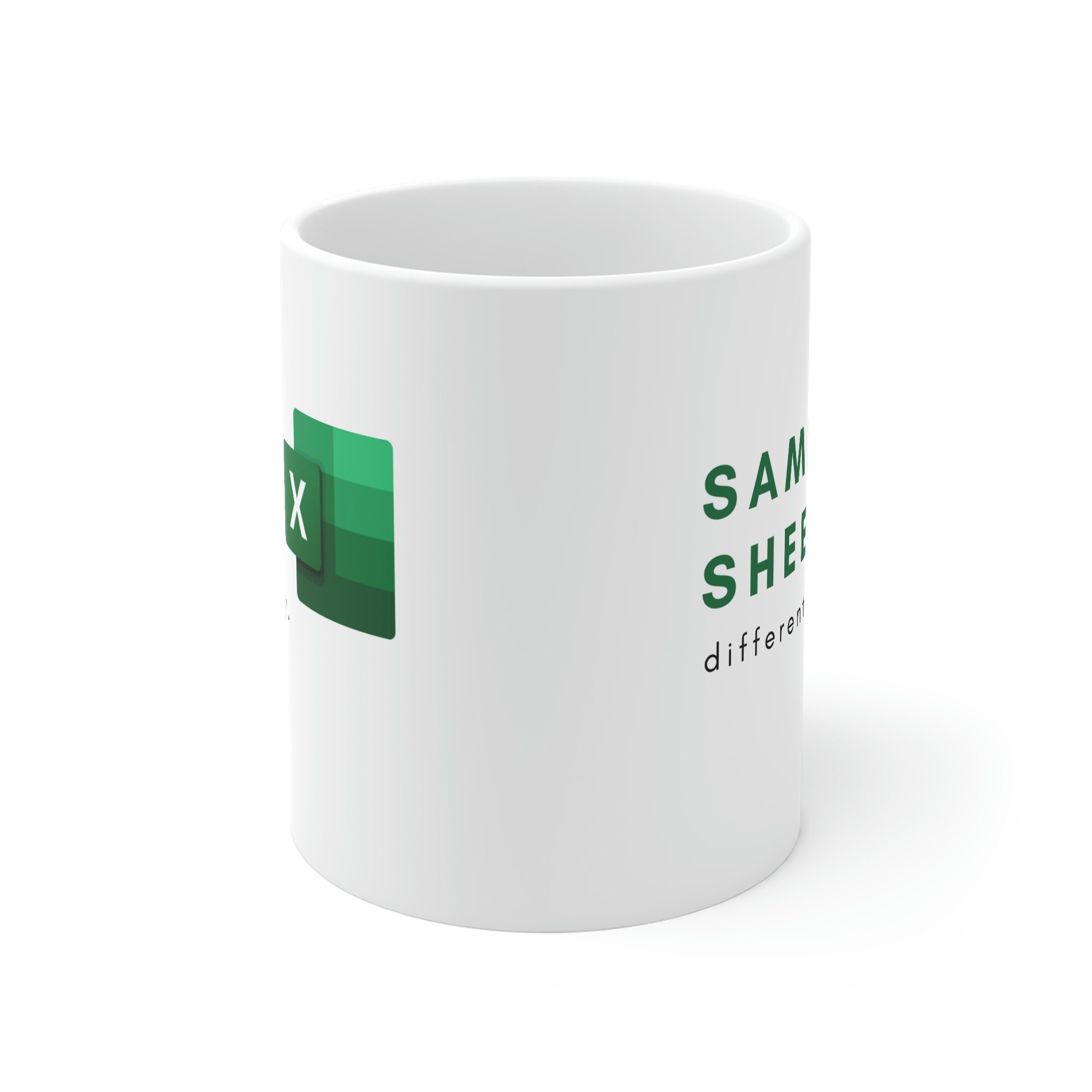 Same Sheet Different Day Excel Mug Excel Nerd Co-worker - Etsy