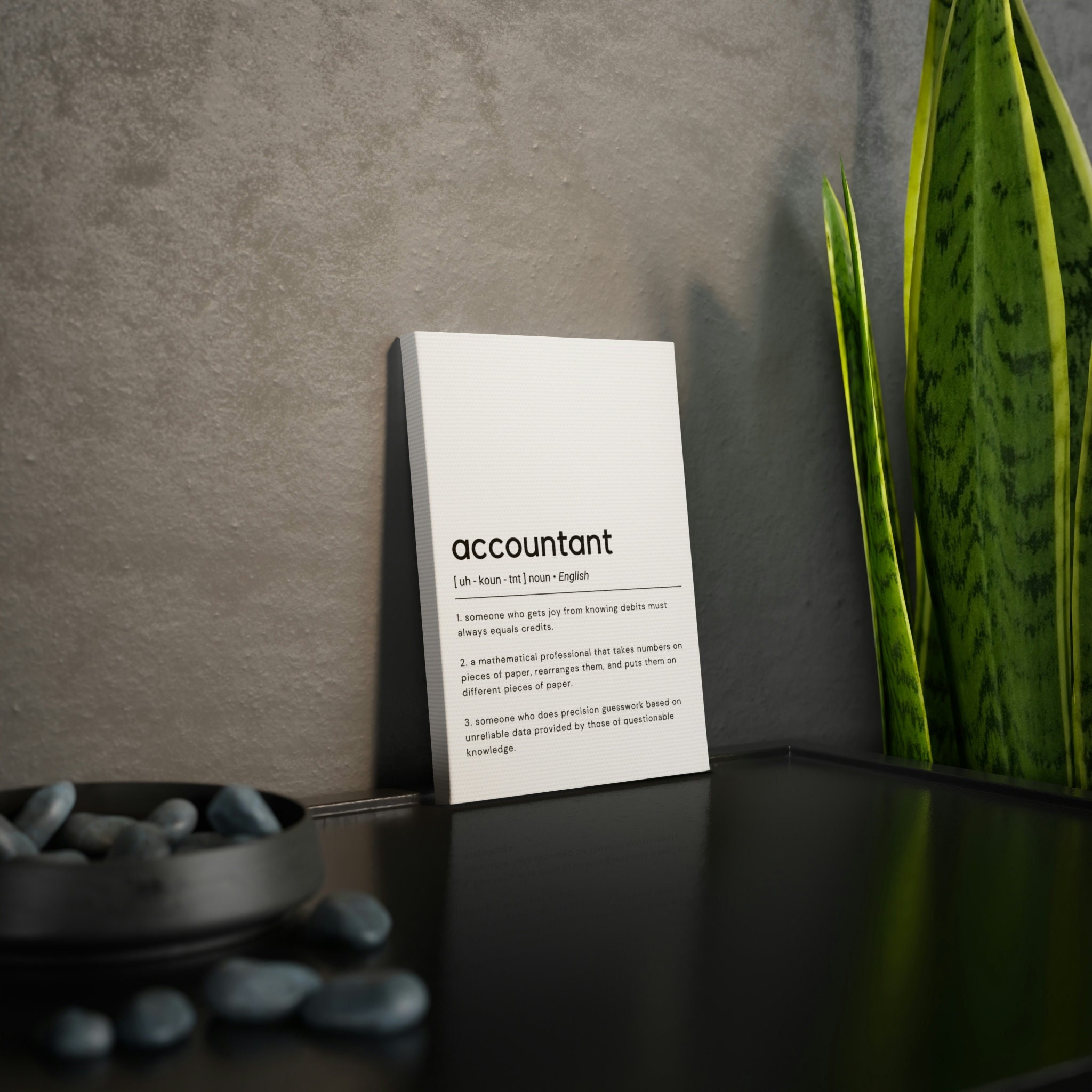 Accountant Definition Canvas Photo Tile | Accountant Gift | Accountant ...