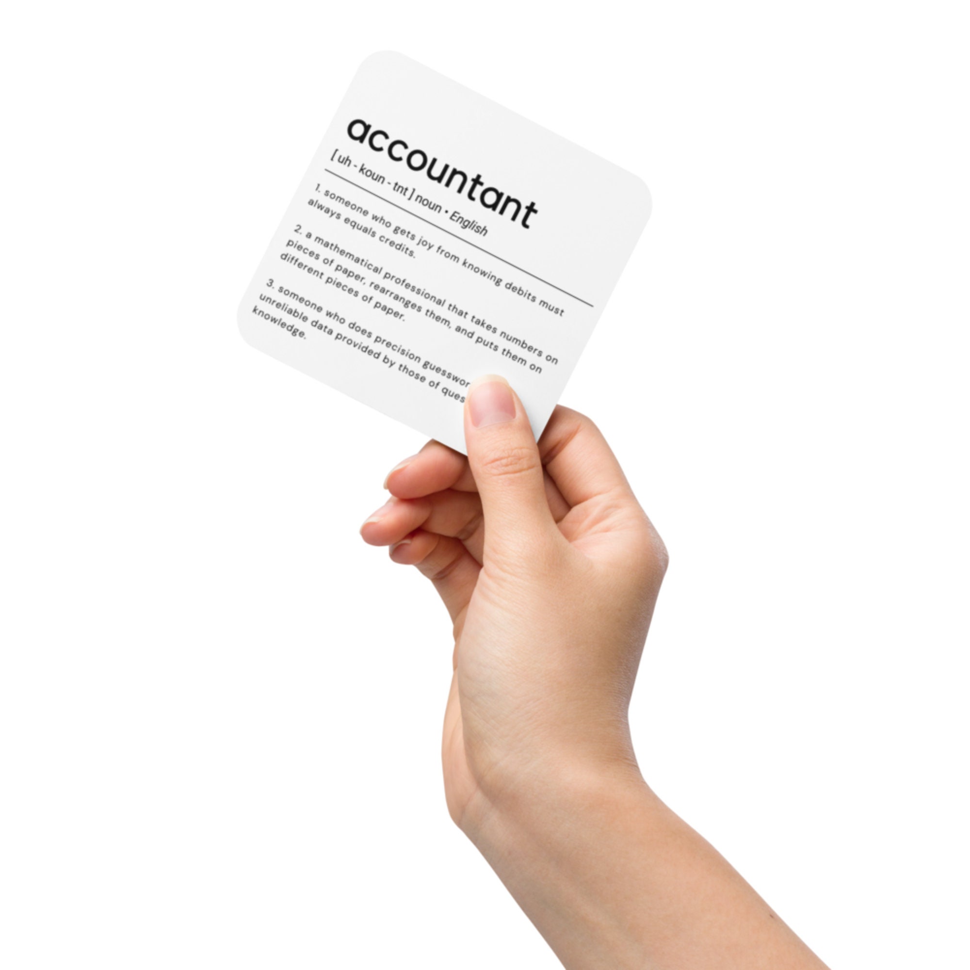 Funny Accountant Definition Coaster | Accountant Gift | CPA Gift ...