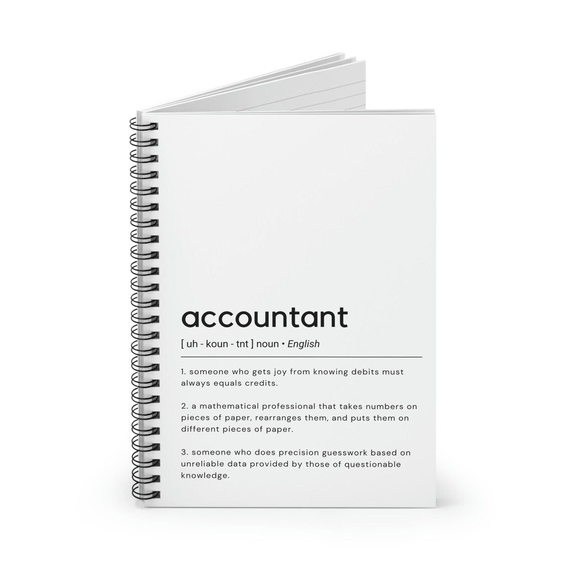 Funny Accountant Definition Notebook Accountant Gift Tax Gift CPA Gift ...