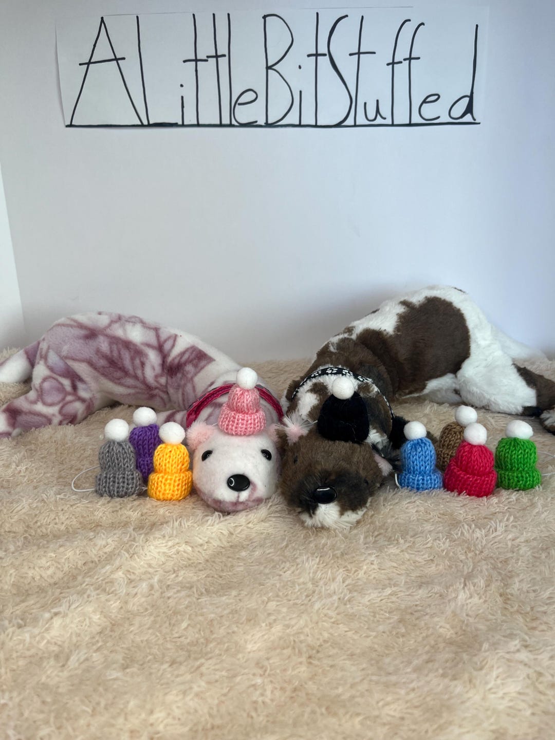 Small Elastic Hat for Stuffed Animal Plushies, Fits Ferrets and Other ...