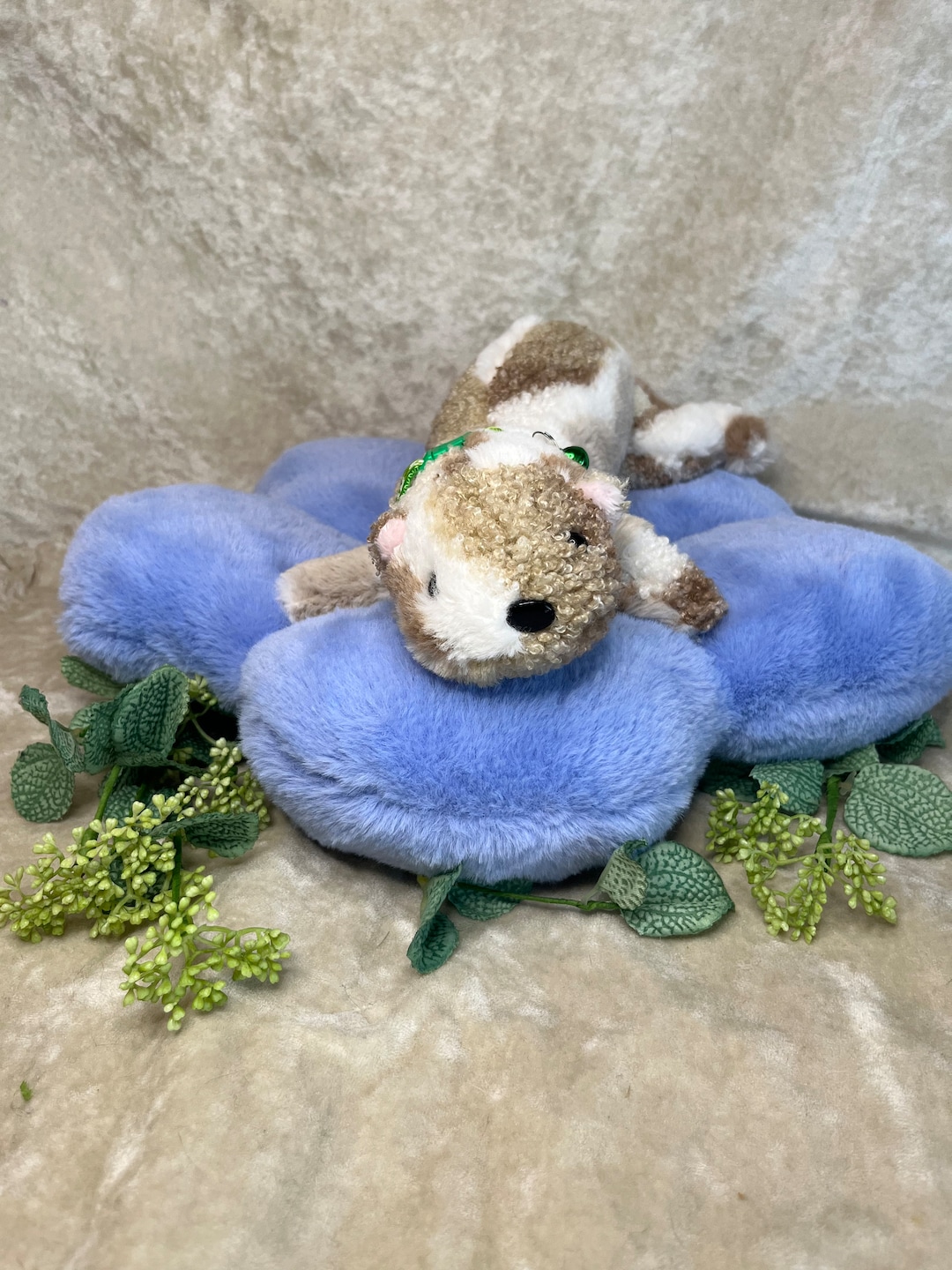 Weighed Floppy Tan and White Sensory Ferret Soft and Cuddly Stuffed ...