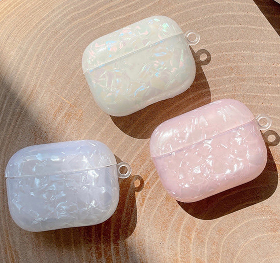 AirPod Pro 2 and 3rd Generation Glitter Conch Shell Pattern Design Case ...