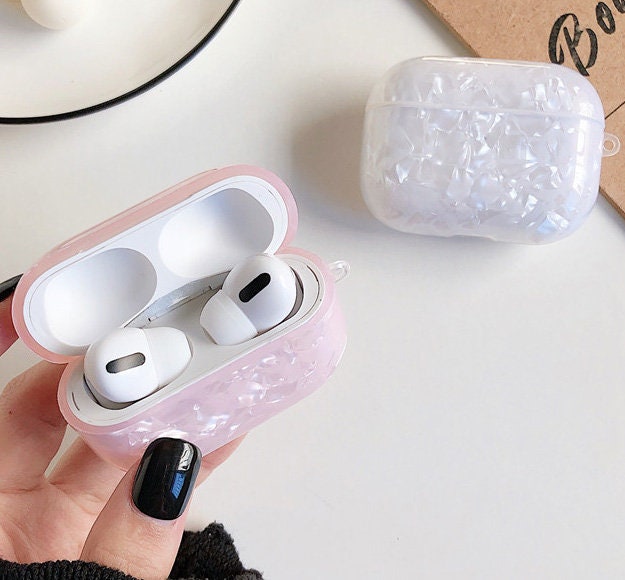 AirPod Pro 2 and 3rd Generation Glitter Conch Shell Pattern Design Case ...