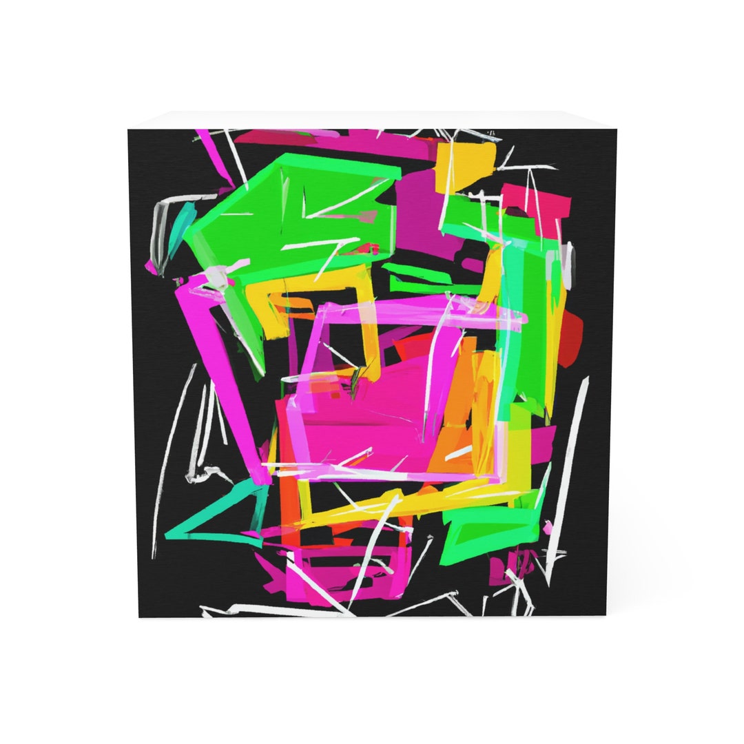 Rainbow Luna Note Cube - Etsy