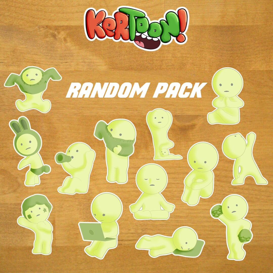 Smiski Collectible Random Pack Cute Artwork Laminated Vinyl Waterproof ...