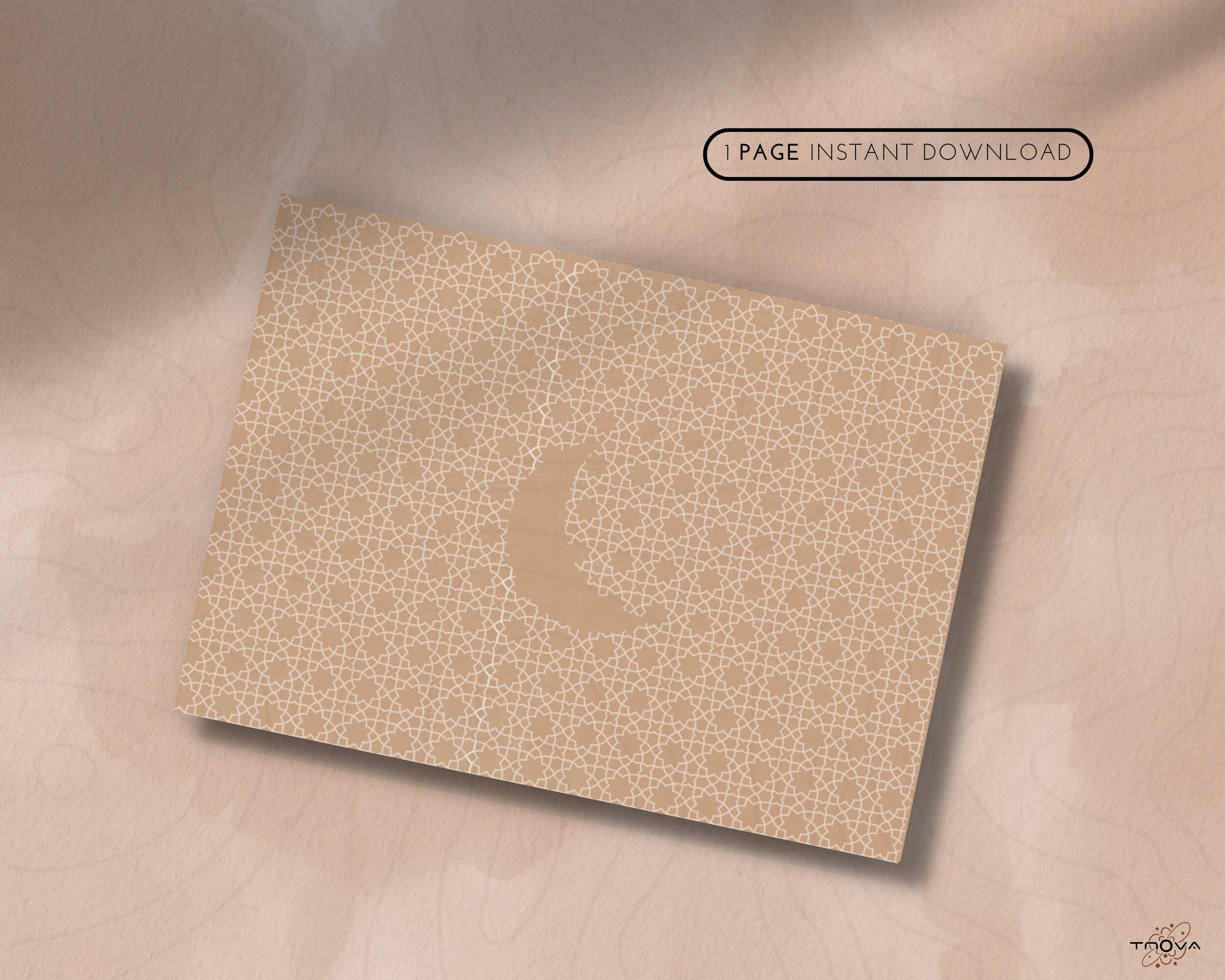 Printable & Foldable Eid Mubarak Card Minimal Eid Card Print Digital ...