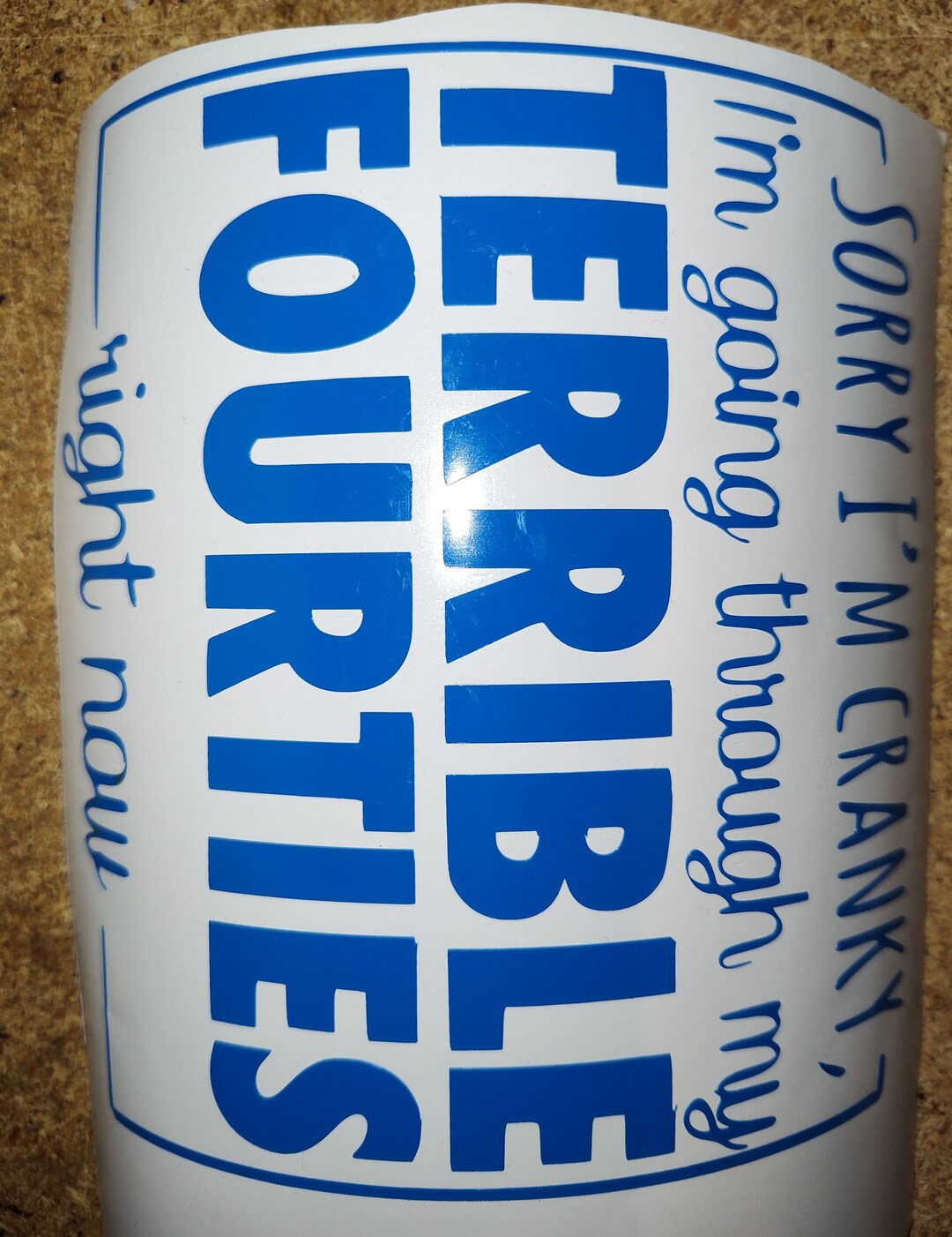 Terrible 40's Decal in Blue - Etsy