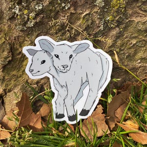 Twice as Many Stars - Two Headed Farm Animal Sticker 3in (calf, Kid ...