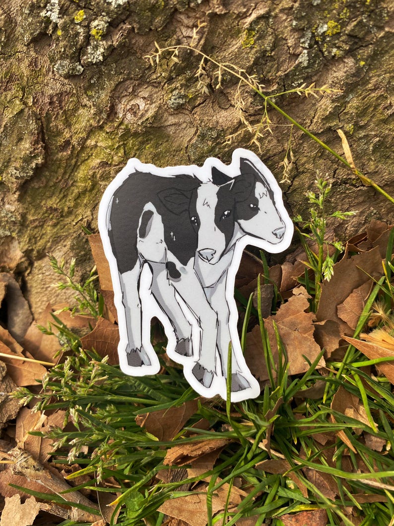 Twice as Many Stars - Two Headed Farm Animal Sticker 3in (calf, Kid ...