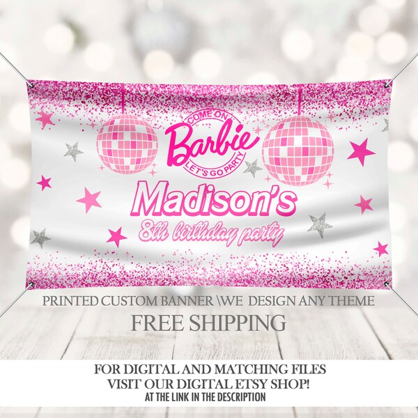 Barbie Banner - Etsy
