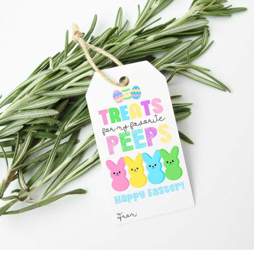 Easter Gift Tags, Easter Printable, Kids Easter Basket, Printable ...