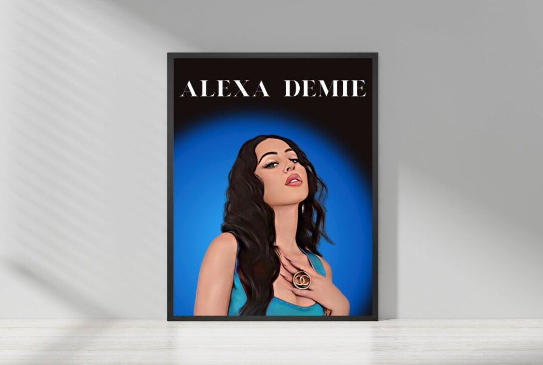 Alexa Demie Poster, Cartoon Celebrity Poster, Aura Poster, Digital ...
