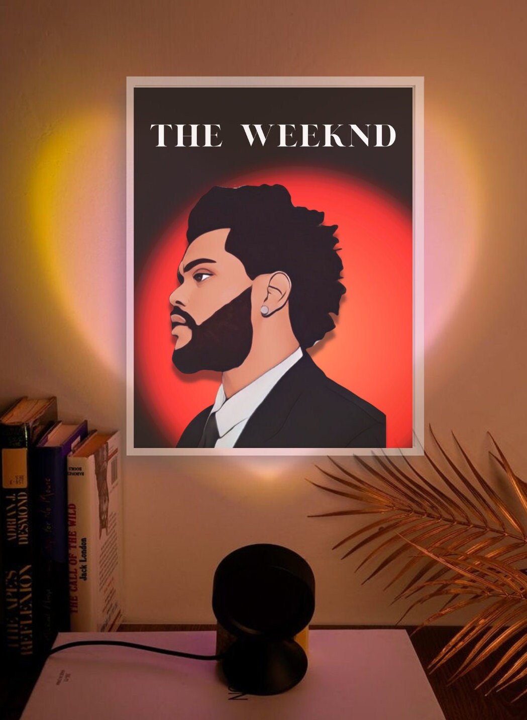 The Weeknd Poster, Cartoon Celebrity Poster, Aura Poster, Digital ...