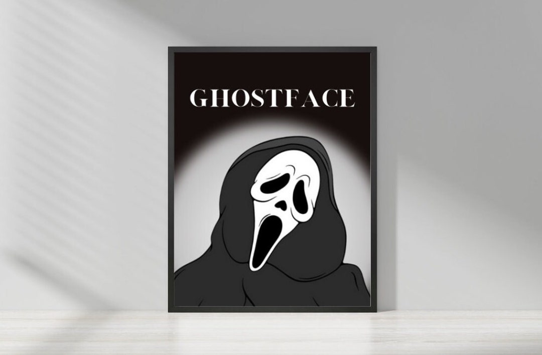 Ghostface Poster, Cartoon Movie Poster, Aura Poster, Digital Poster ...