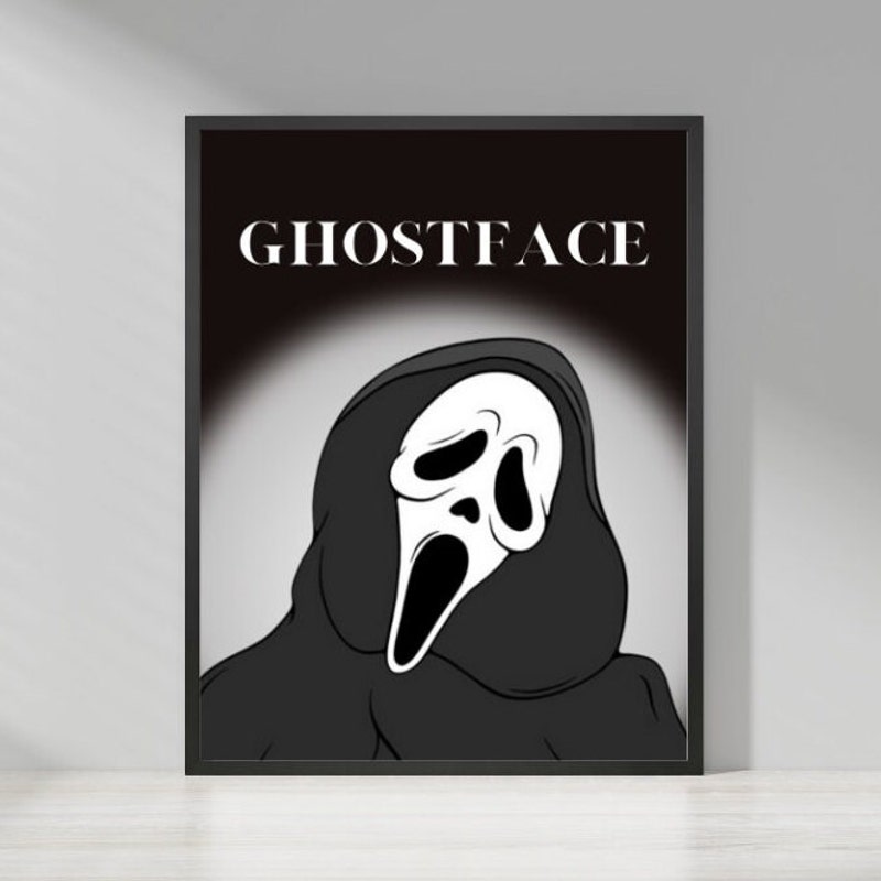 Ghostface Poster - Etsy