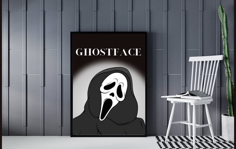 Ghostface Poster, Cartoon Movie Poster, Aura Poster, Digital Poster ...