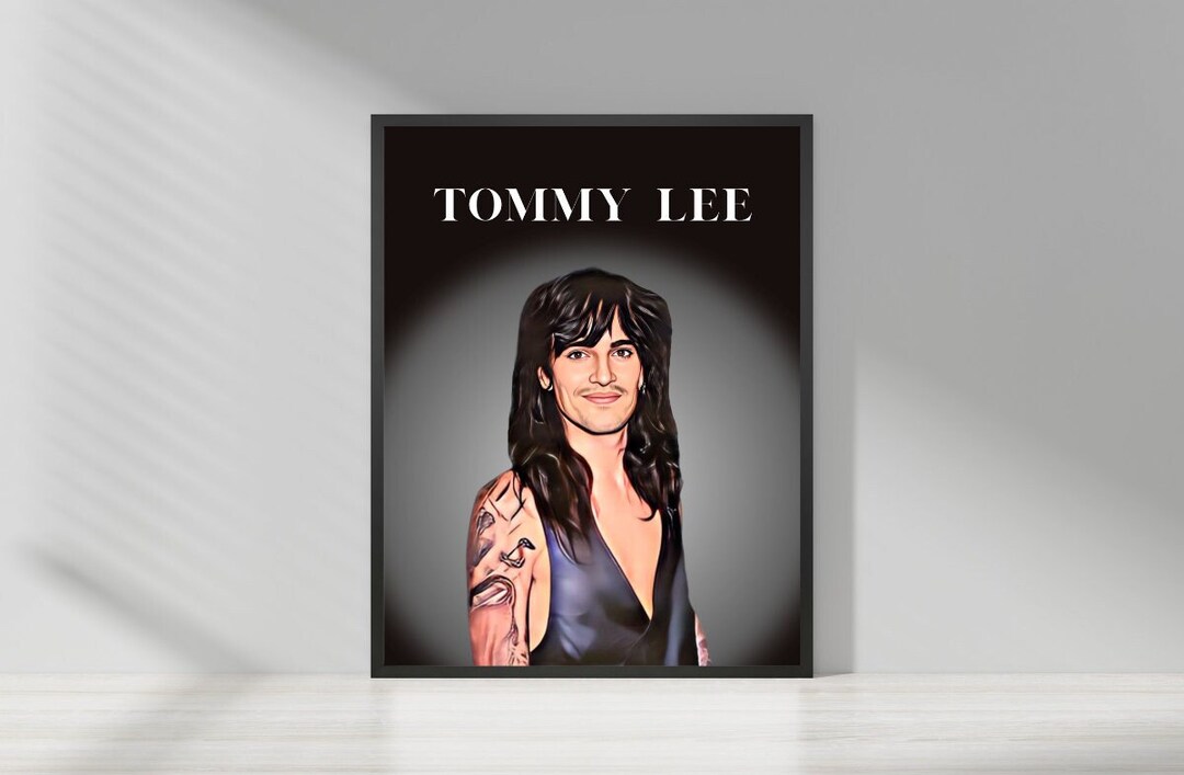 Tommy Lee Poster, Cartoon Celebrity Poster, Aura Poster, Digital Poster ...