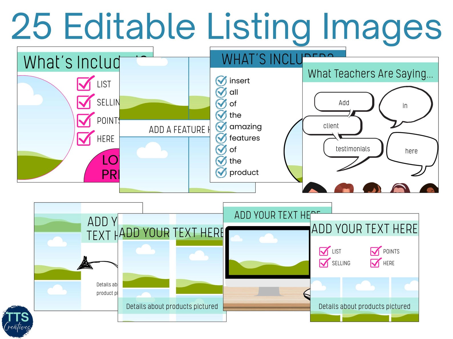 Editable Canva Templates for Teacher Sellers - TPT & Etsy Mockup ...
