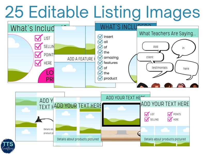 Editable Canva Templates for Teacher Sellers - TPT & Etsy Mockup ...