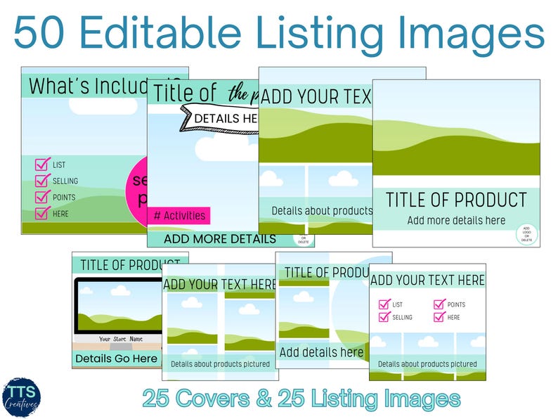 Editable Canva Templates for Teacher Sellers - TPT & Etsy Mockup ...