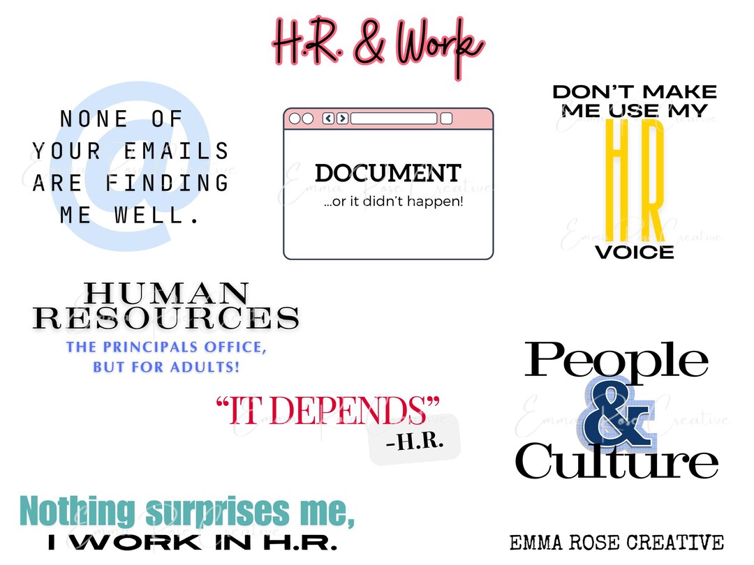Human Resources/work: Die Cut Stickers & Magnets - Work, Business ...