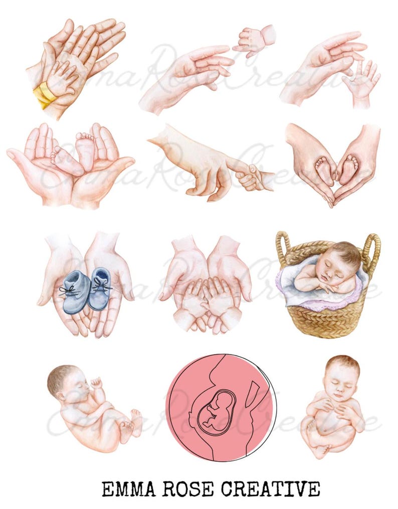 Newborn Baby Sheet Stickers - Newborn, Baby, Birth, Little Person ...