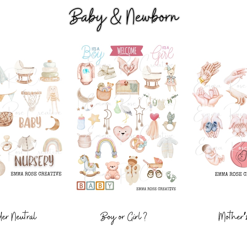 Baby Girl Stickers - Etsy