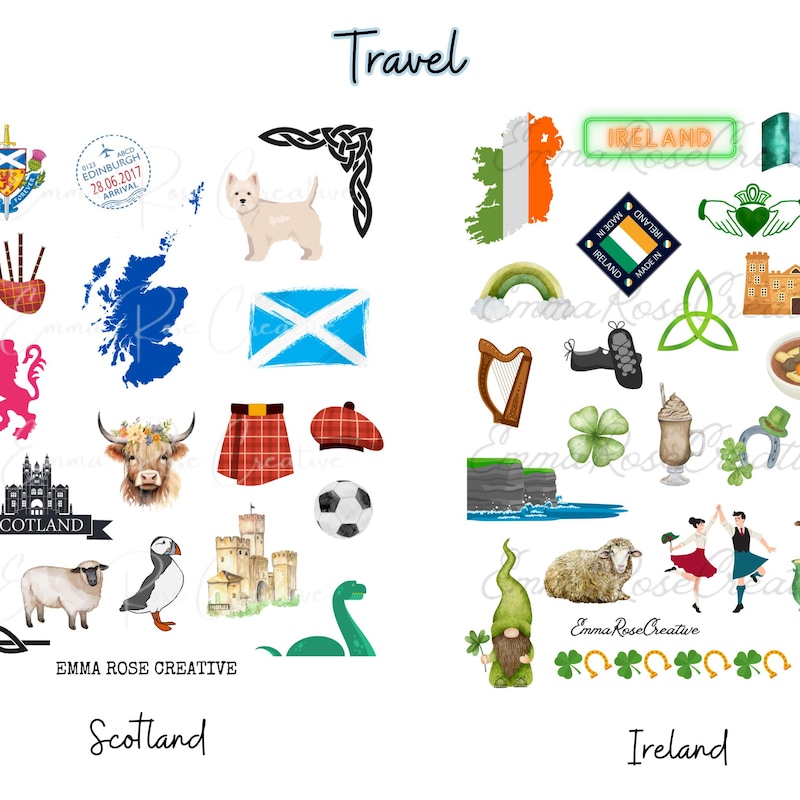 Scotland Travel Stickers - Etsy