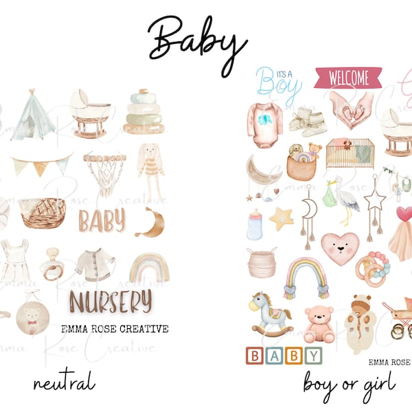 Newborn Stickers - Etsy