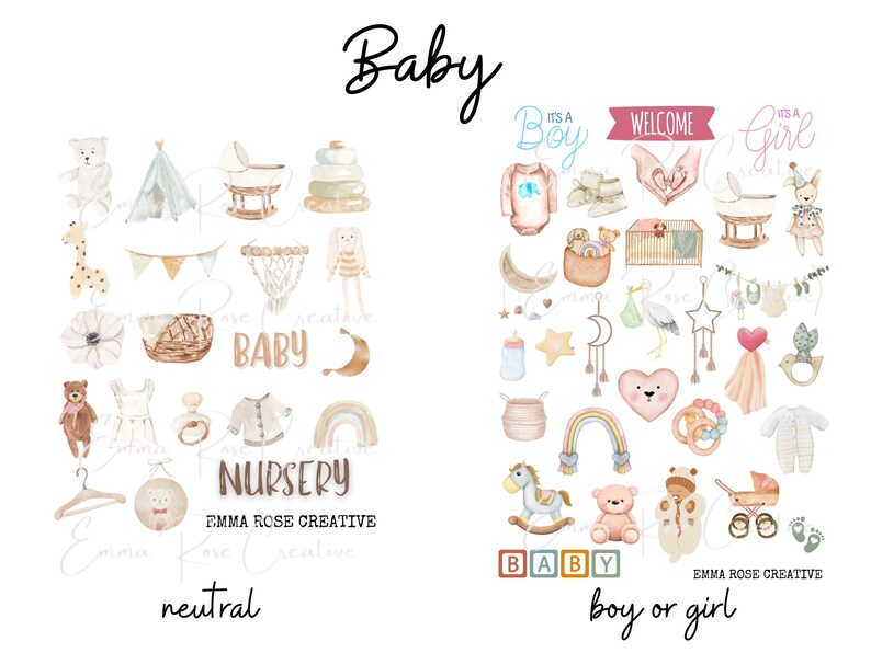 Newborn, Baby Sheet Stickers Newborn, Baby, Birth, Little Person ...