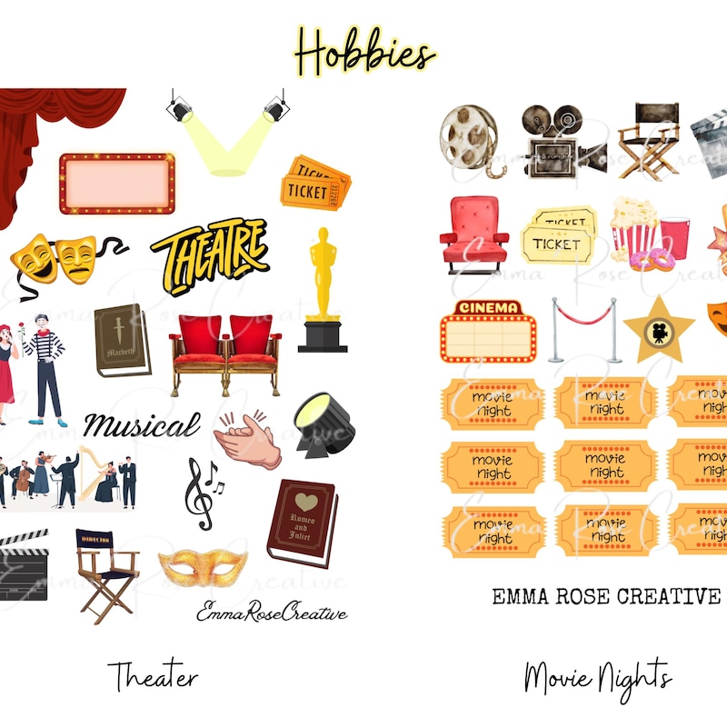 Theatre Stickers - Etsy