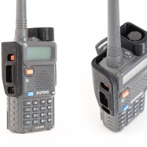 Baofeng UV5R Cage PTT & Volume Knob Cover Guard Exoskeleton 3D Printed ...