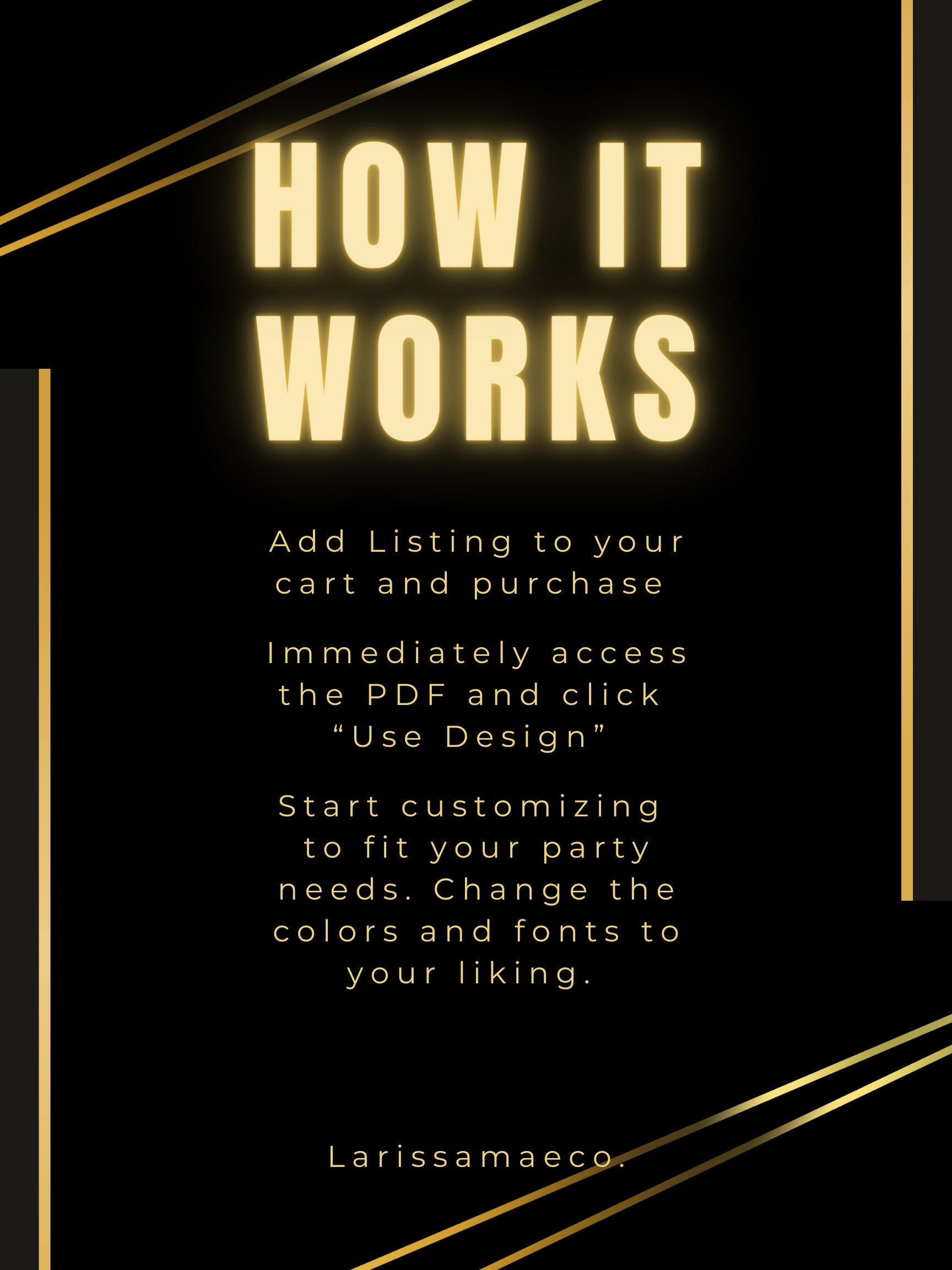 Animated Digital Download Aged to Perfection E-vite, Black and Gold ...
