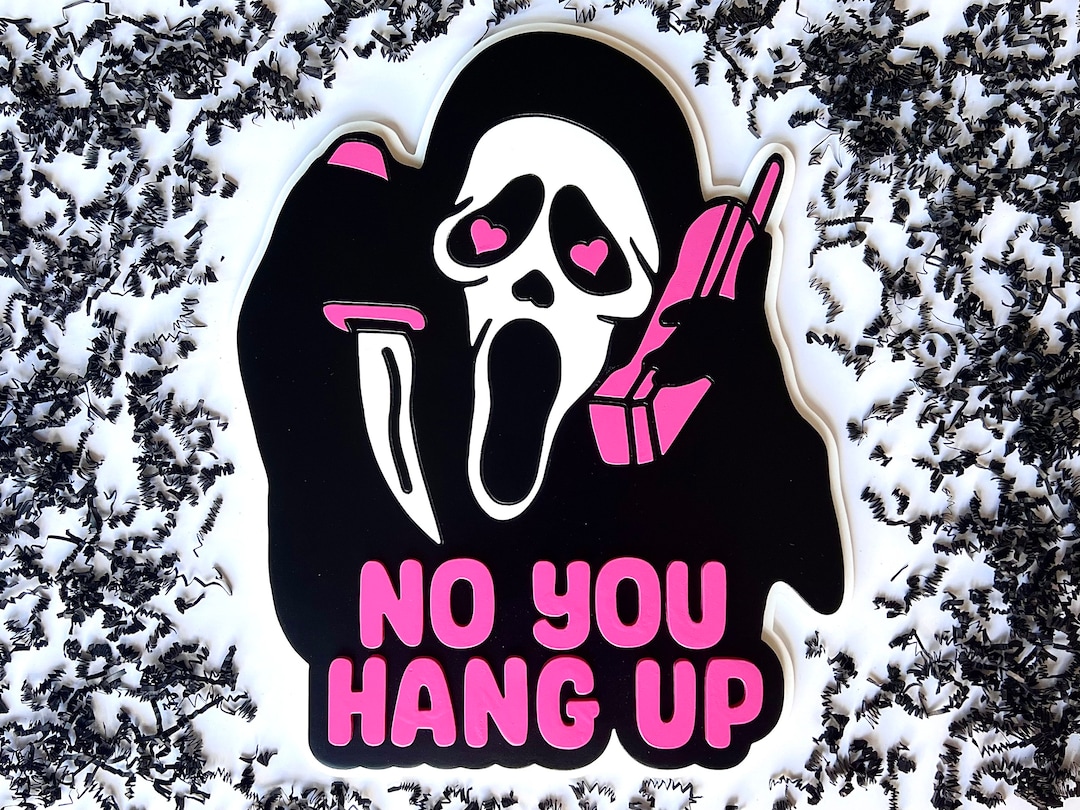 No You Hang up Ghostface Ghostface Art Ghostface 3D Wall - Etsy