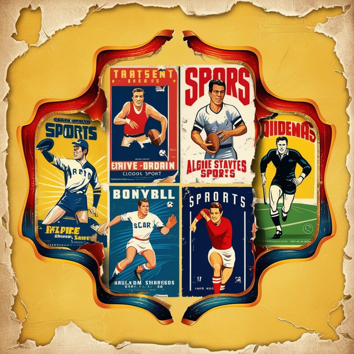 Vintage 20 Retro Poster DECOR Traveling Sports Gaming Music Magazines ...