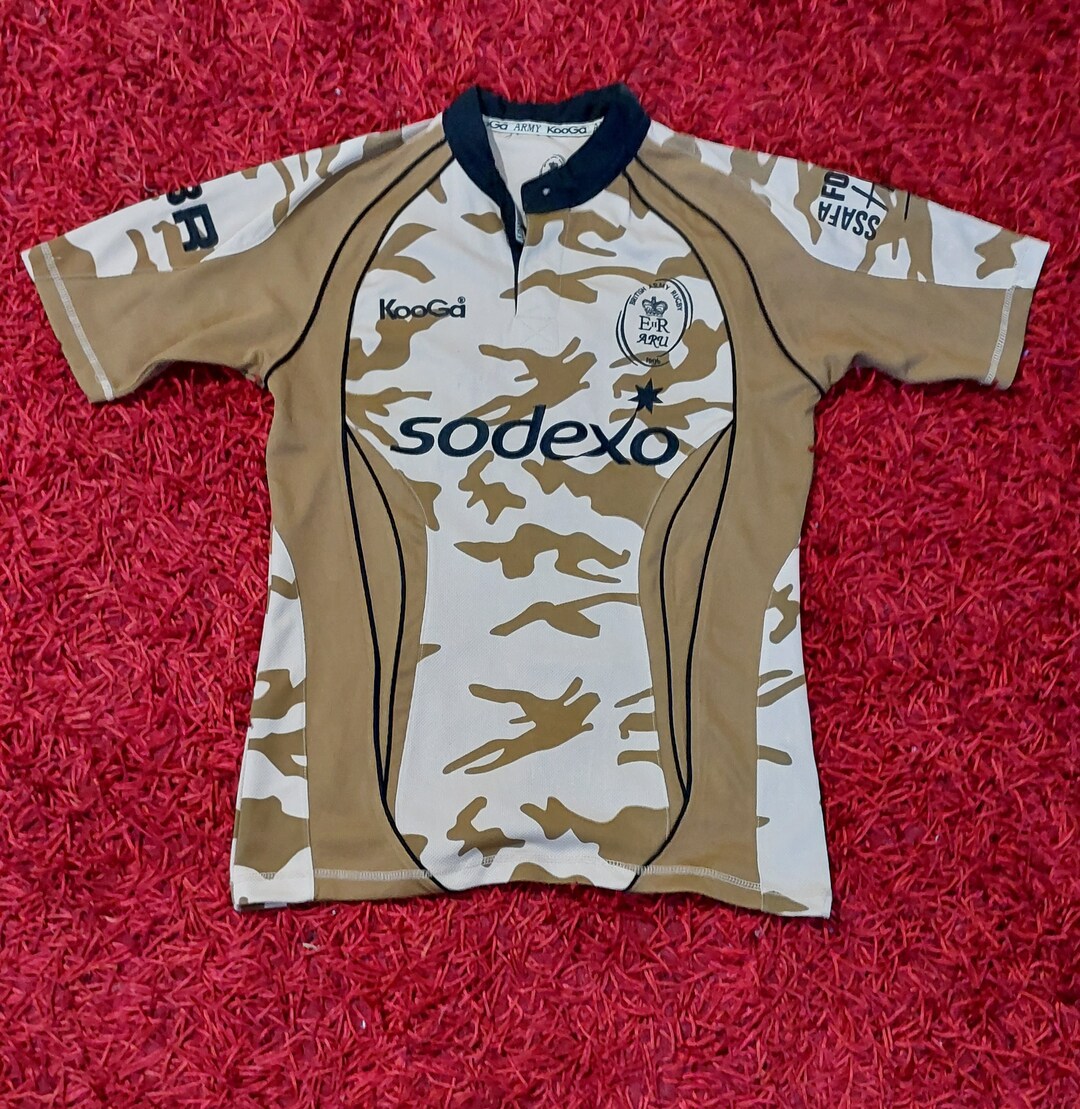 Rugby BRITISH ARMY Shirt Sodexo Mens Jersey Kooga England Size L ...