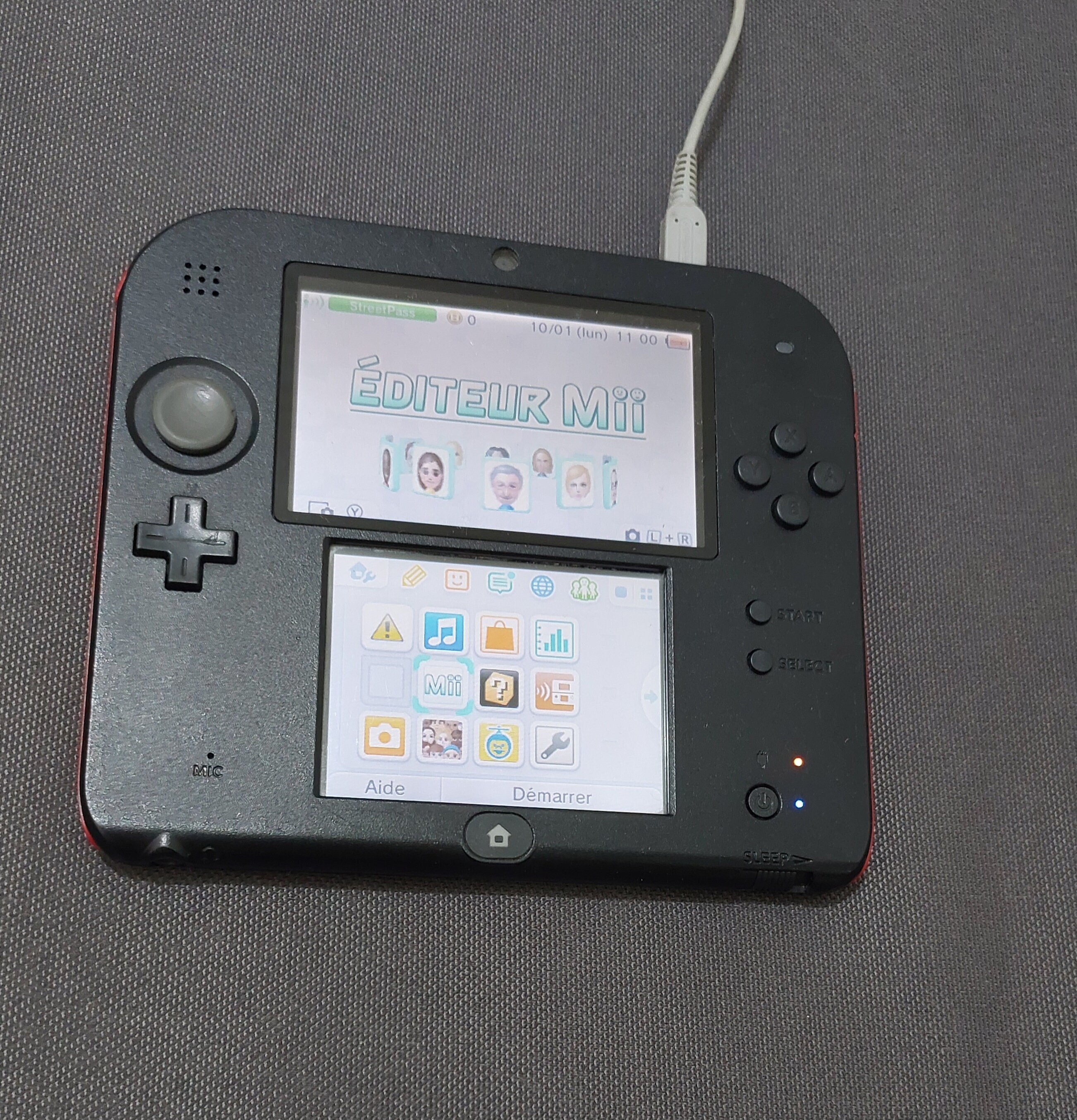 100% Authentic Nintendo 2DS Console Red & Black Color Tested Working ...