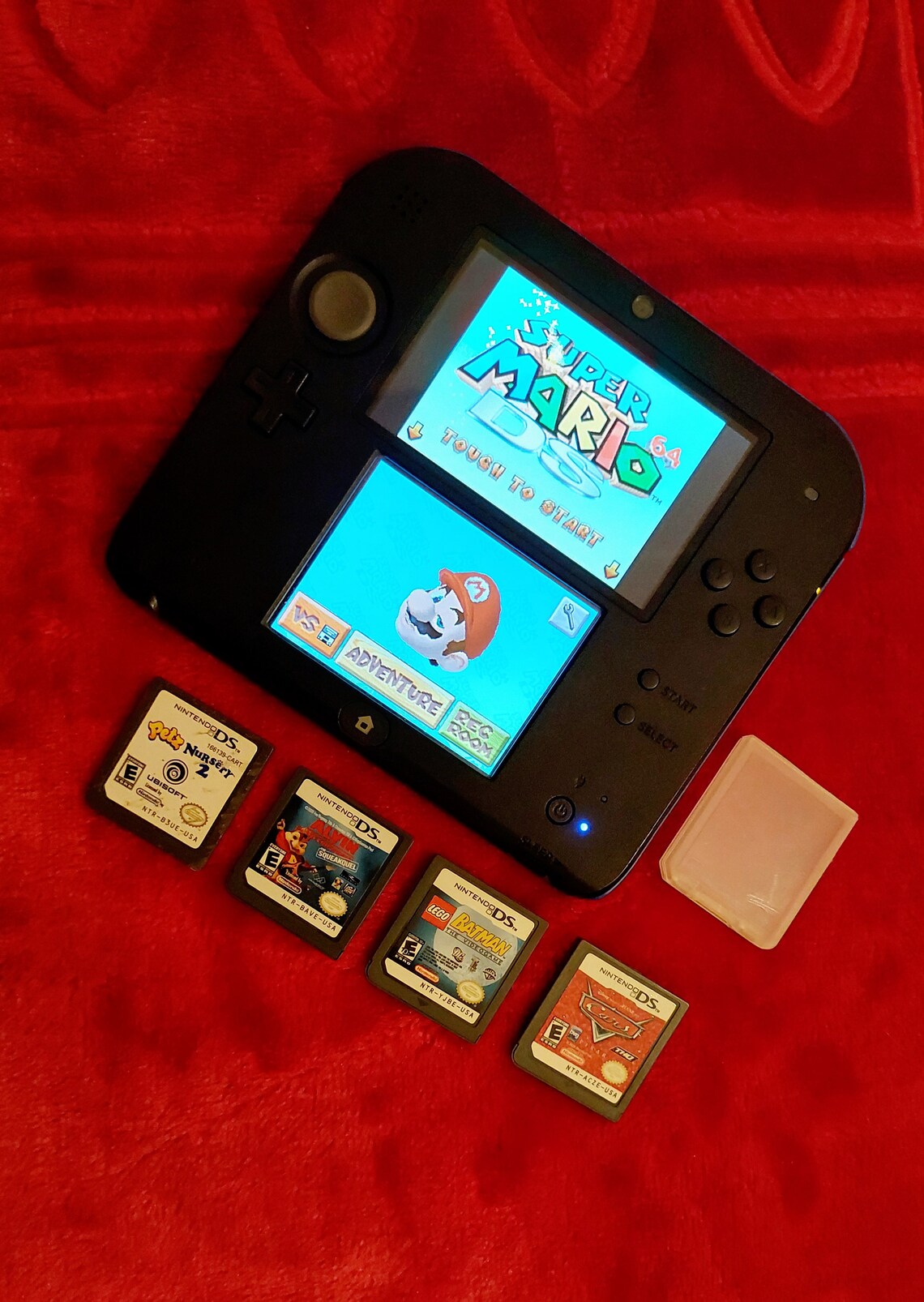 100% Authentic Nintendo 2DS Console Electric Blue Tested 3 GAMES Tested ...