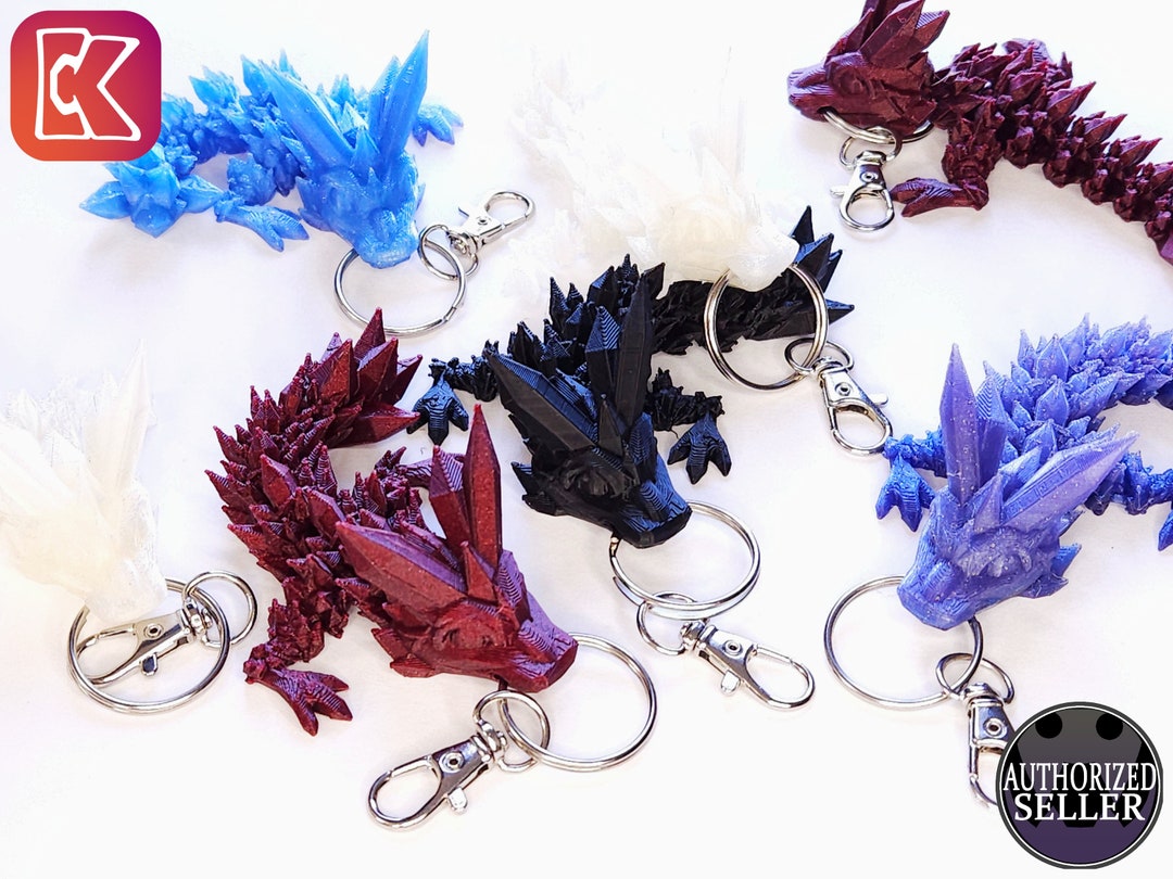 Dragon Keychain, Fidget Toy, Backpack, Toy, Clip On - Etsy