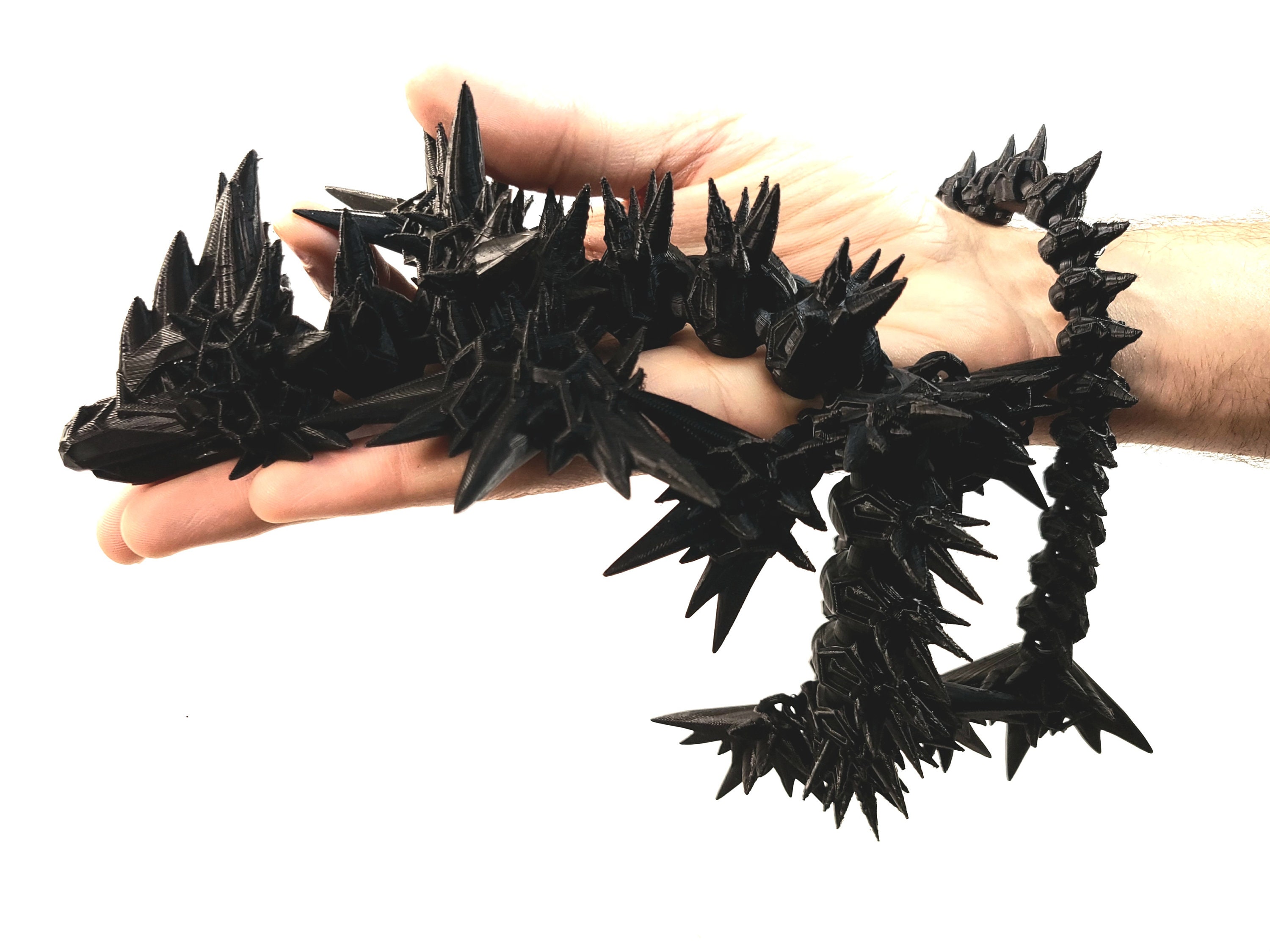 Dragon, Void Dragon, 3D Printed Articulated Fidget Toy, Decoration ...