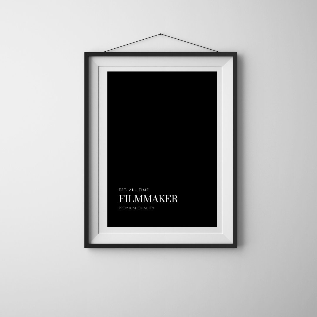 Filmmaker Poster Digital Download Digital Print - Etsy